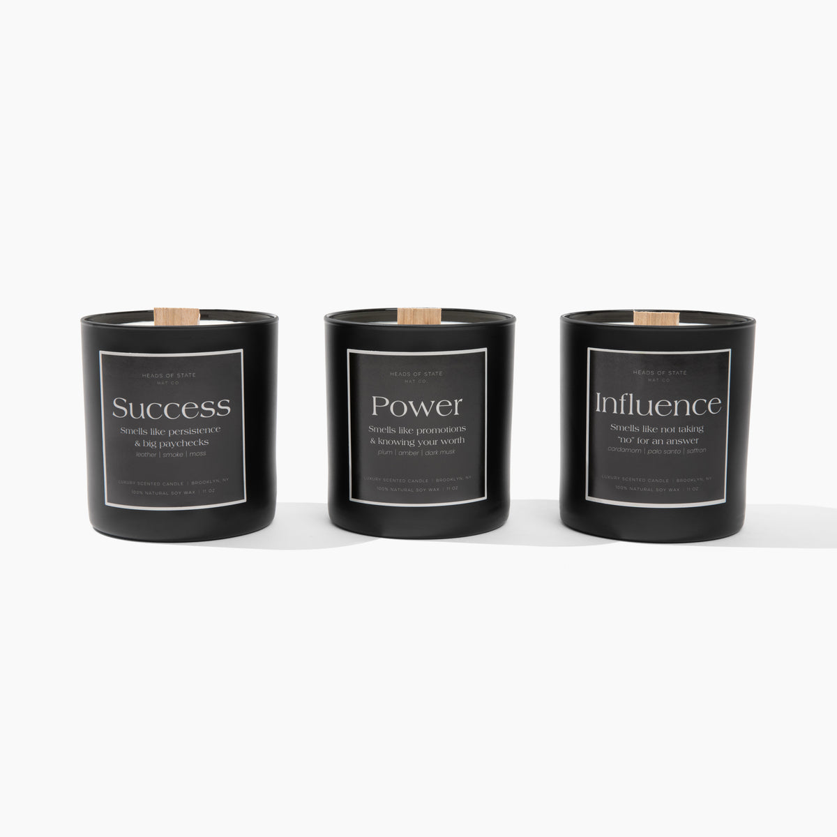 The Power Trio Candle Set – HEADS OF STATE